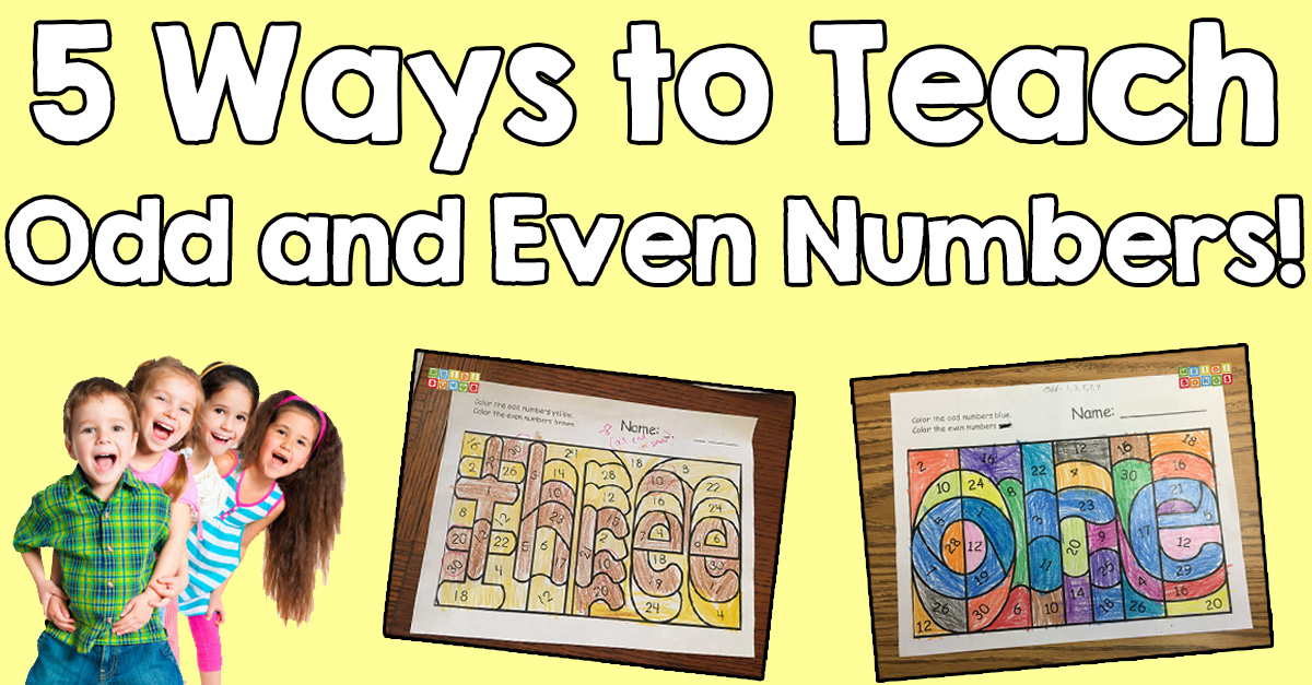 5 Ways to Teach Odd and Even Numbers! - HeidiSongs Blog | Sing Along ...