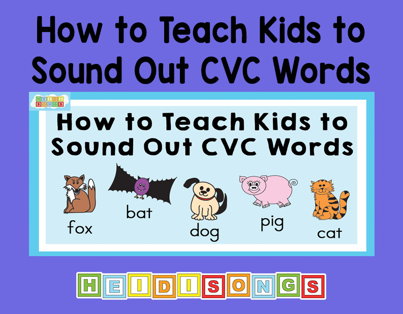 How to Teach Kids to Sound Out Three Letter Words (CVC Words ...